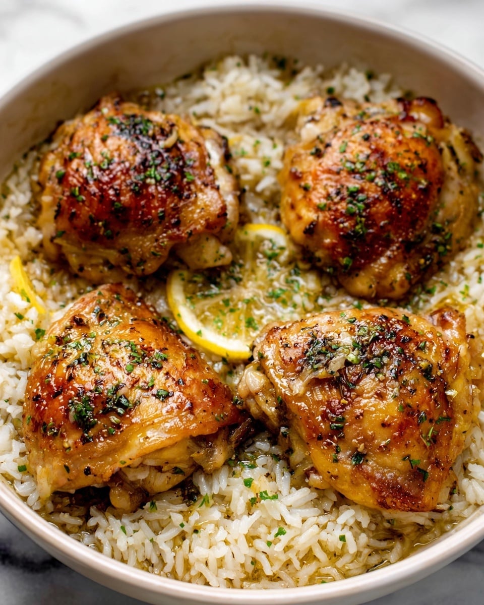 Slow Cooker Lemon Herb Chicken and Rice Recipe – FoodieCara
